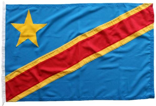 Congo civil flag sewn - PUFFIN FLAGS UK