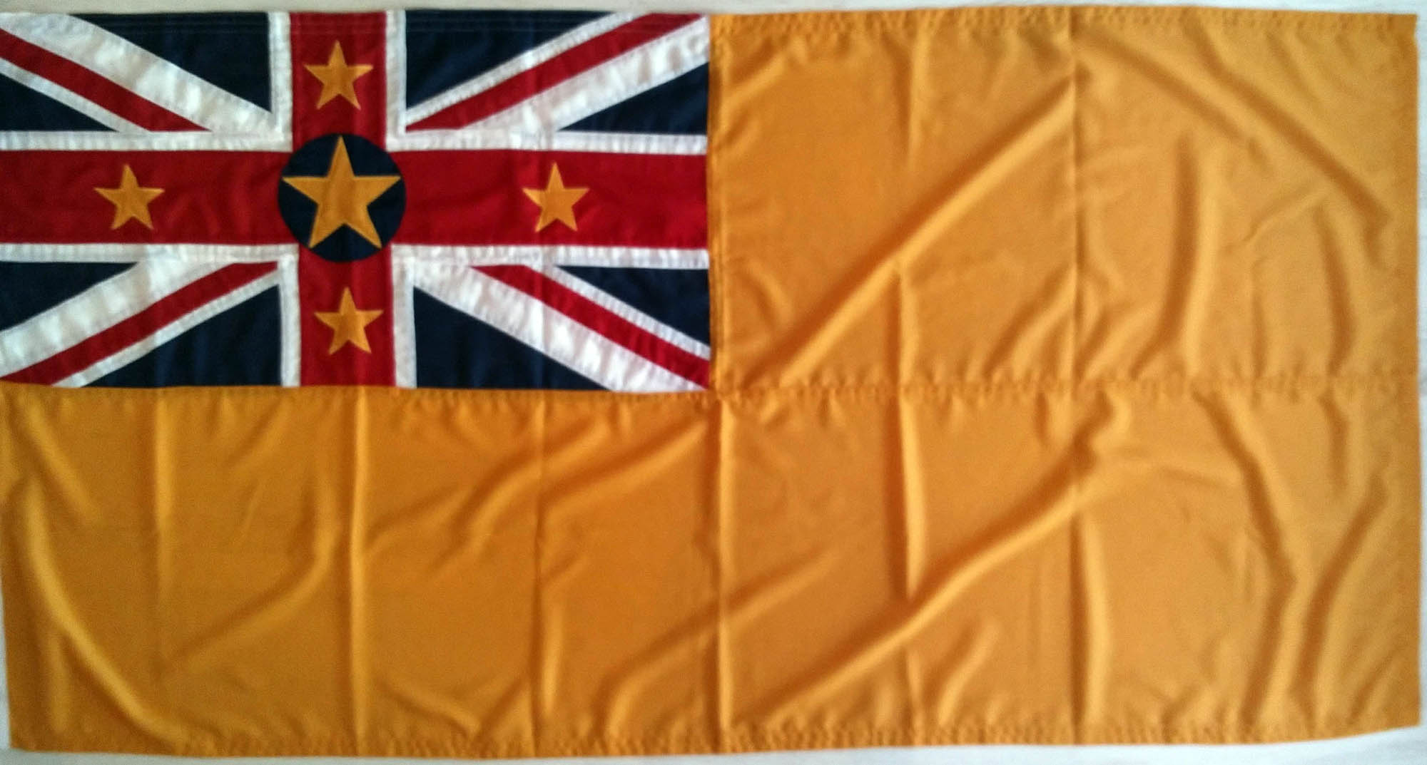 Niue Flag yellow ensign sewn - PUFFIN FLAGS UK